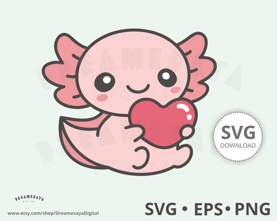 Embellishments Scrapbooking Axolotl clipart designs Axolotl cut file ...