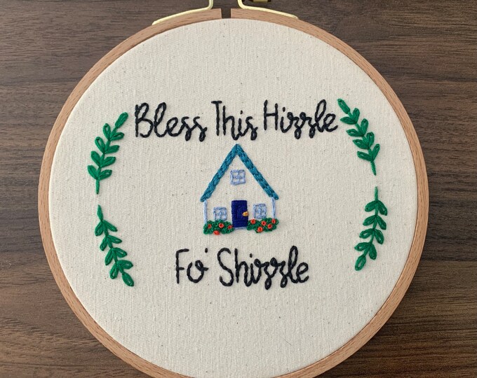 Bless This Hizzle Fo' Shizzle Embroidery. Embroidery Hoop Art ...