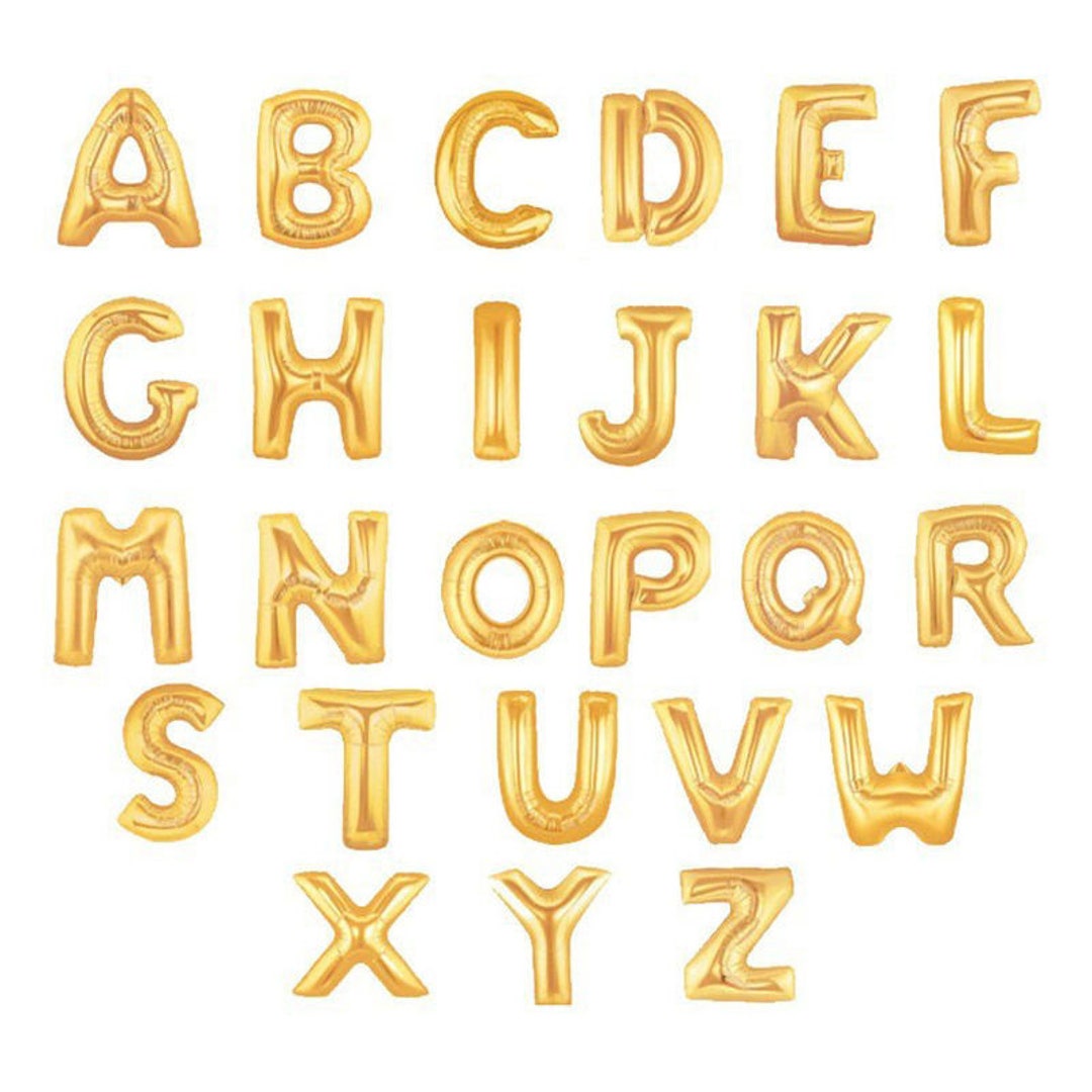 Balloon Letter Gold Birthday Party or Baby Shower - Etsy