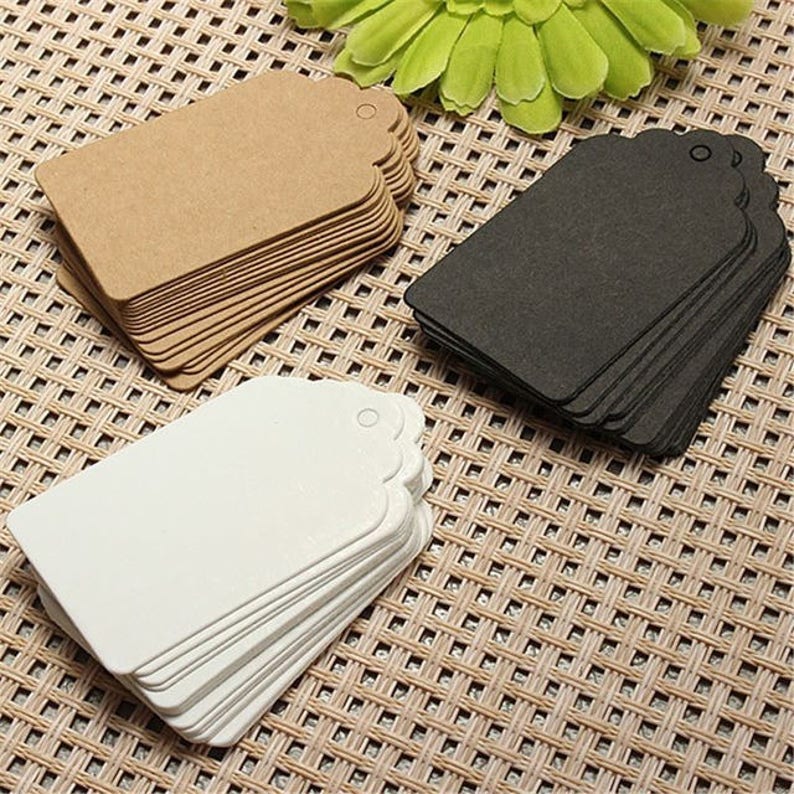 10 Blank Kraft Labels - Etsy