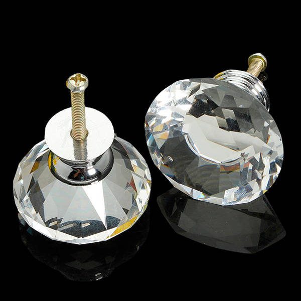 5 DIAMOND Glass Door Handles - Etsy