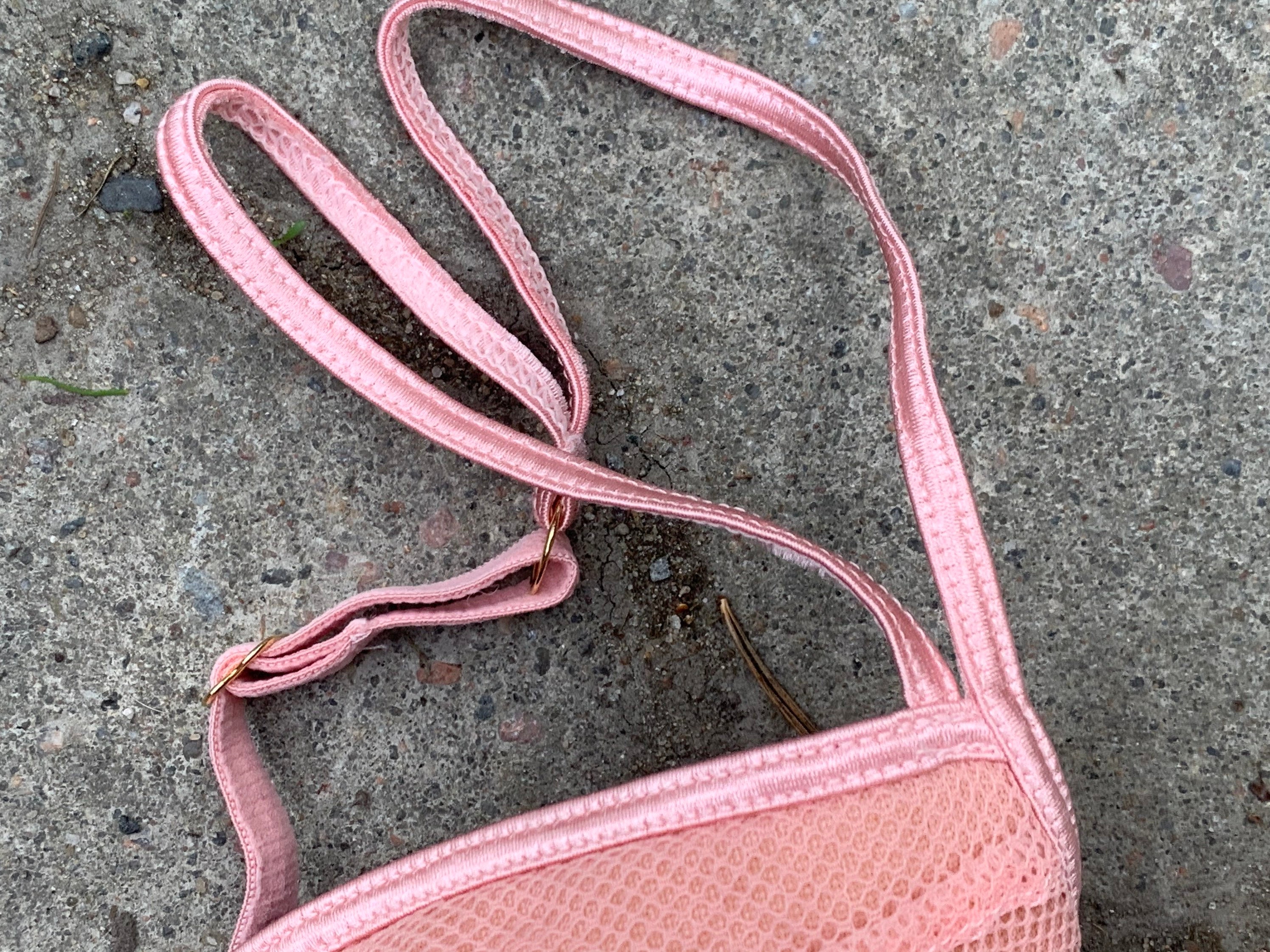 Vintage Bra 90s Y2K Soft Pastel Bra Pink Mesh Lace Lingerie Top ...