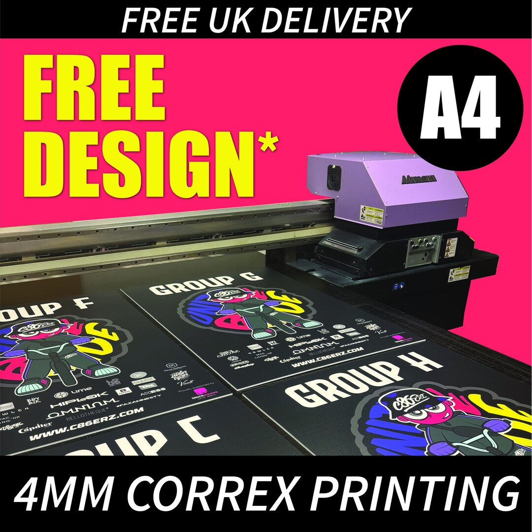 Custom Printed A4 Correx Boards, Outdoor Advertising Board, FREE DELIVERY - Etsy UK