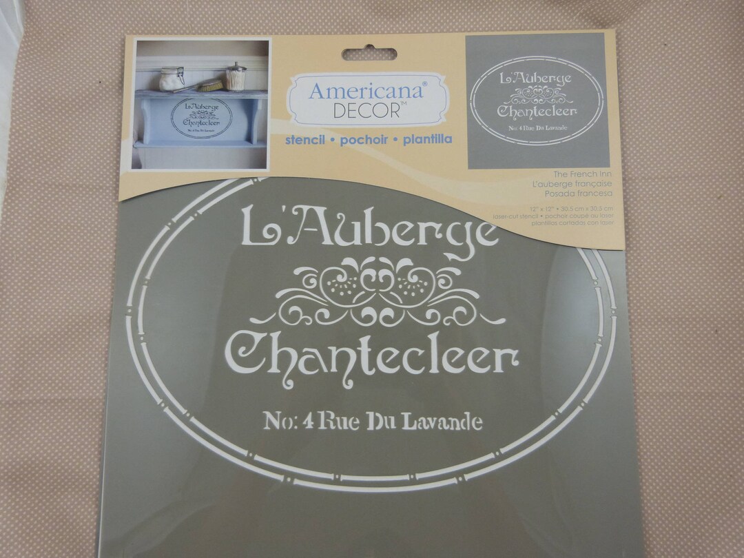 Soft Stencil Stencil "vintage" Inn, Plastic - Etsy