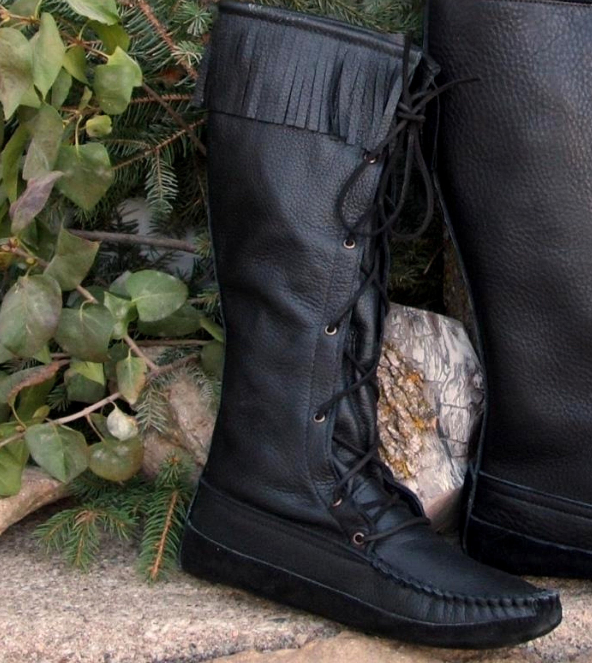 Mens Fringed Knee Boots 3 Colors Made to Order in USA - Etsy