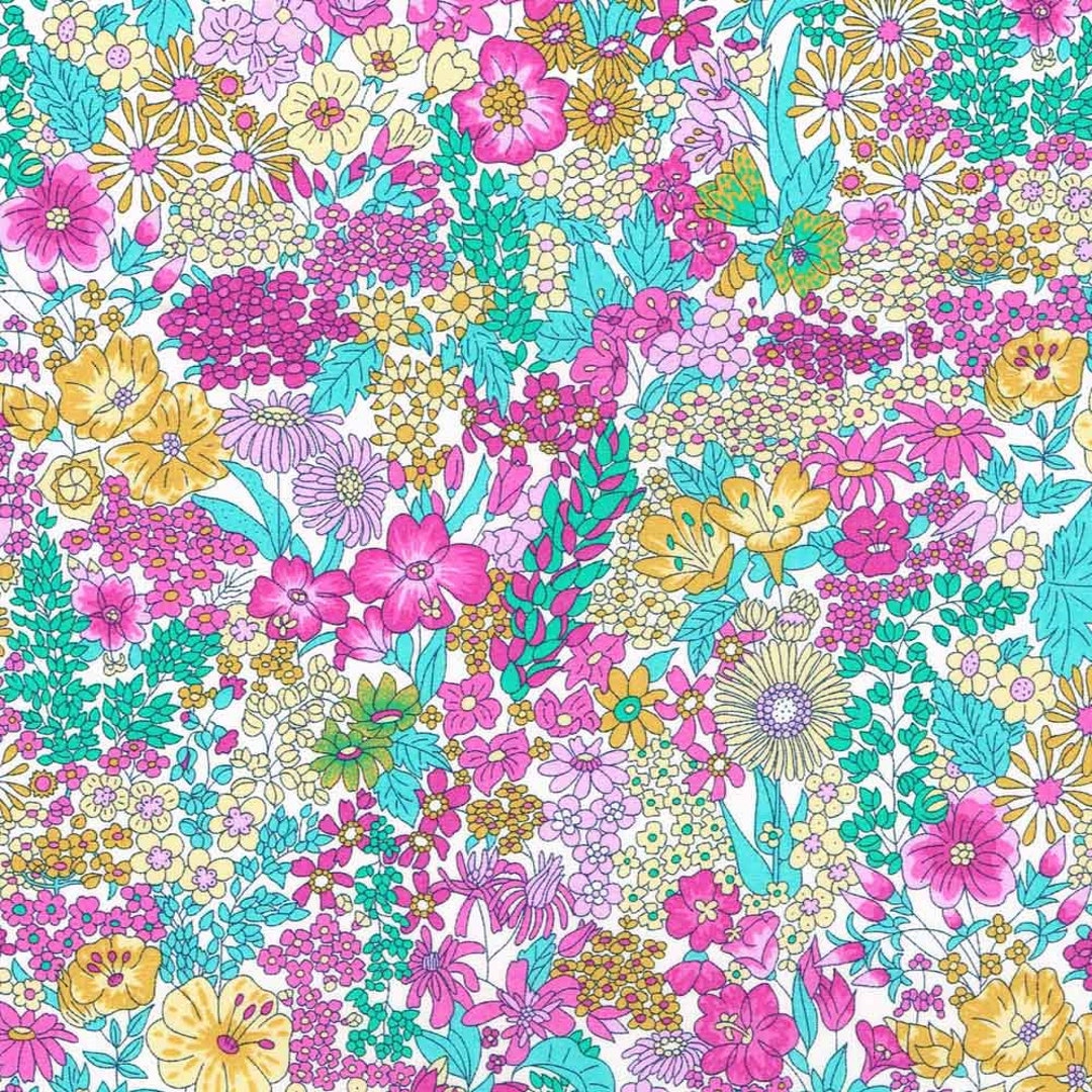 Liberty Printed Fabric Liberty Pattern MARGARET ANNIE Multicolored ...