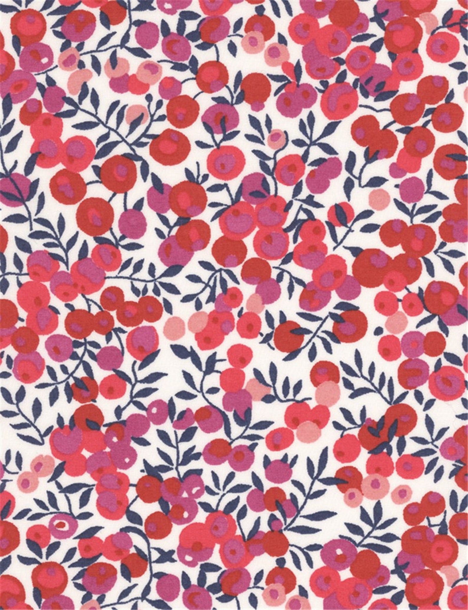 Tissu imprimé Liberty motif Liberty Wiltshire couleur rouge - Etsy France