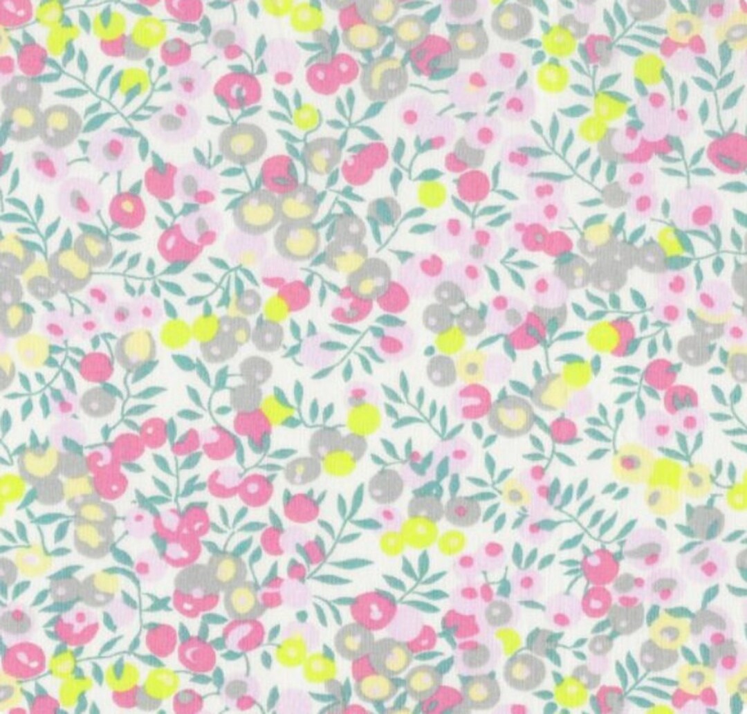 Liberty Printed Fabric Liberty Pattern Wiltshire MACARON Neon Yellow ...