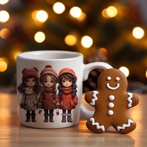 Winter Friends Clipart Bundle, Christmas Girls, 25 Transparent PNG ...