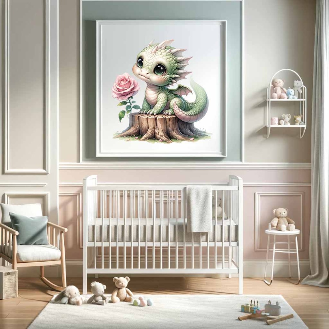 Watercolour Romantic Dragons Clipart Bundle, Love, Dragon, Printable ...