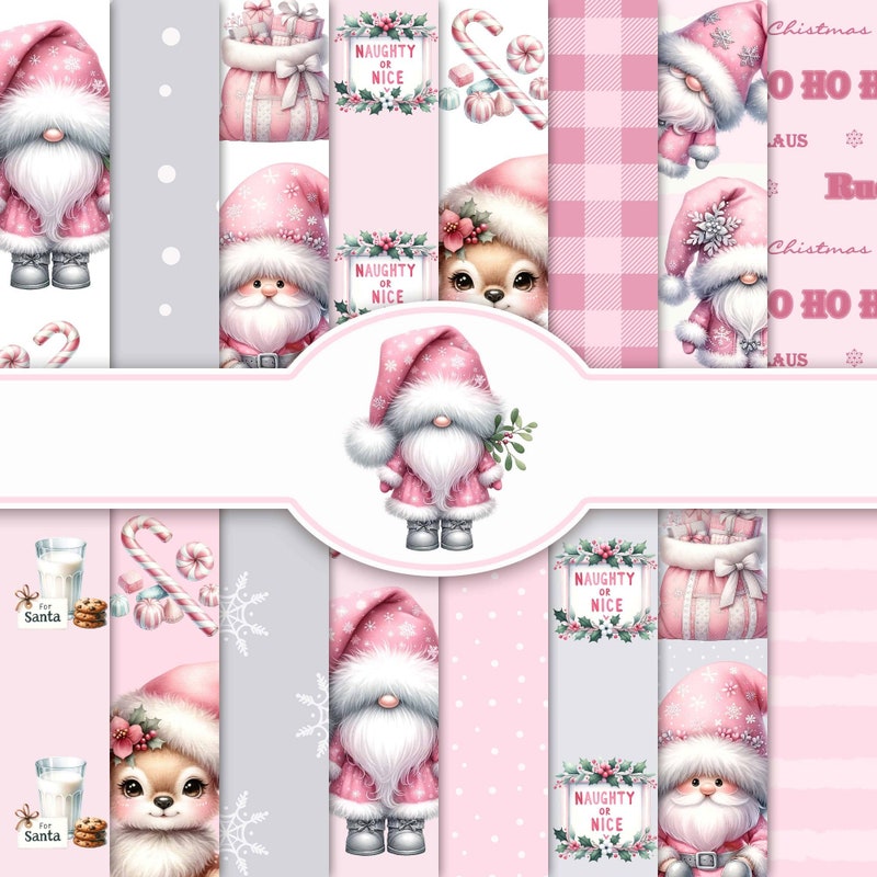 Gnome Digital Stamps - Etsy