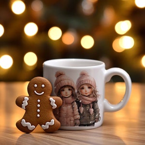 Winter Friends Clipart Bundle, Christmas Girls, 25 Transparent PNG ...