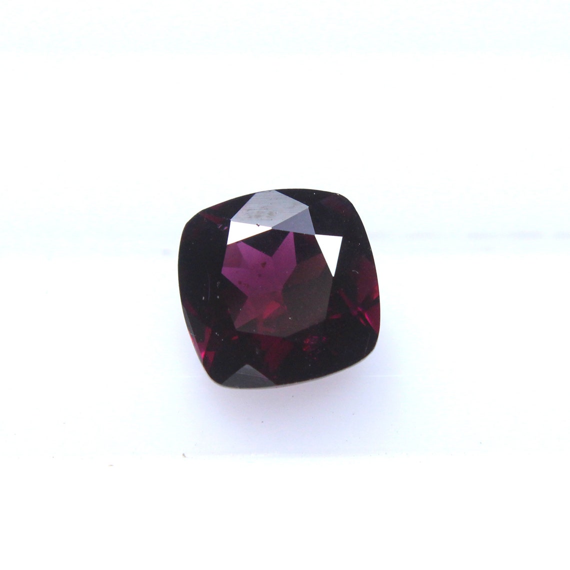 Natural Rhodolite Garnet Gemstone Cushion Shape Faceted Pink | Etsy