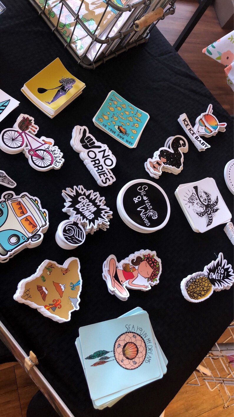 Shave Ice Vanilla Ice Sticker Decal Vinyl Waterproof - Etsy