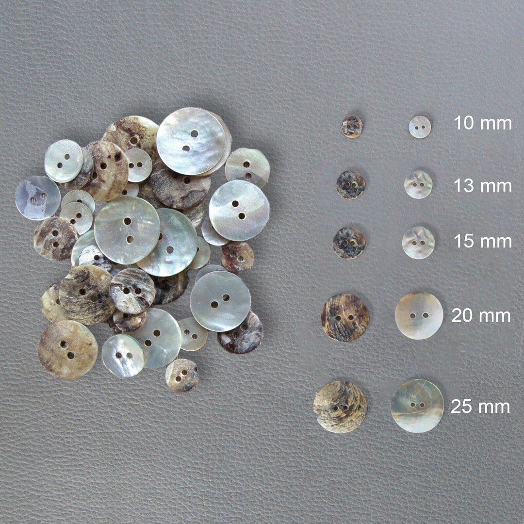 Mother-of-pearl Shell Button 10, 13, 15, 20 or 25 Mm Decreasing Price ...