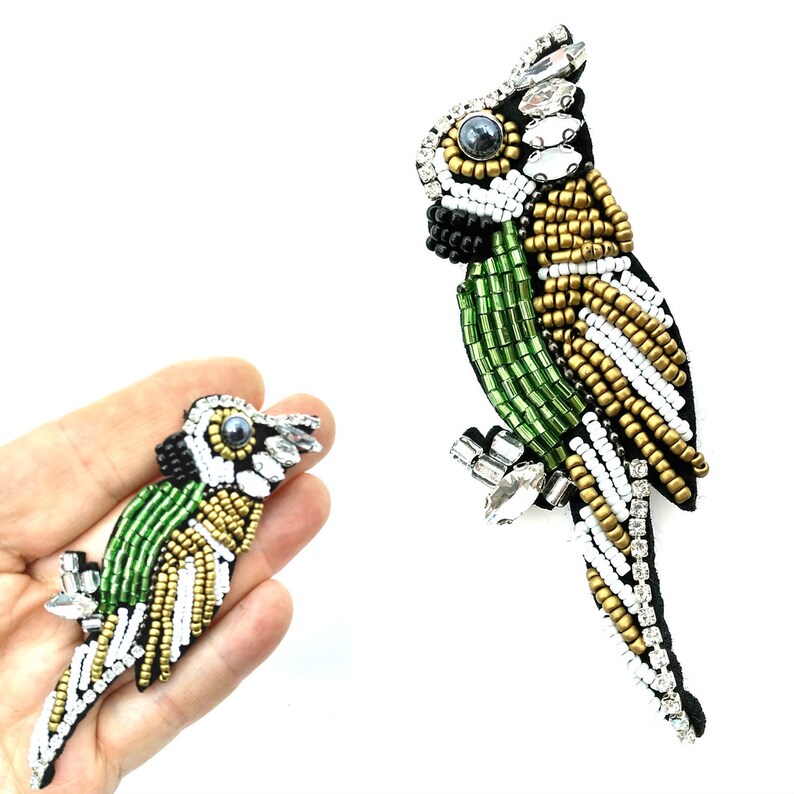 Patch Beaded Parrot Applique for Clothes Decorative Patch for - Etsy
