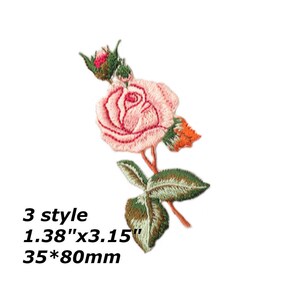 Flower Rose Patch Clothing Patch for Jeans Small Embroider 1 - Etsy