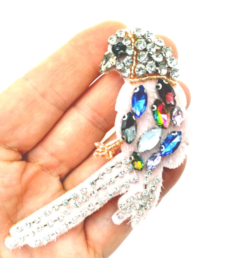 Patch Beaded Parrot Applique for Clothes Decorative Patch for - Etsy