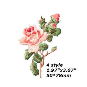 Flower Rose Patch Clothing Patch for Jeans Small Embroider 1 - Etsy