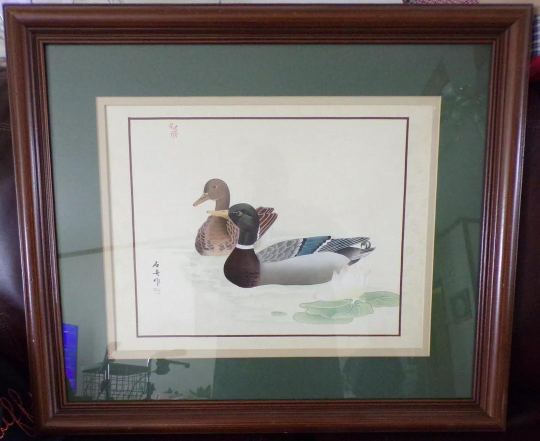 Large Watercolor Painting on Silk Ducks Mallards 27.5 X 23.5 - Etsy
