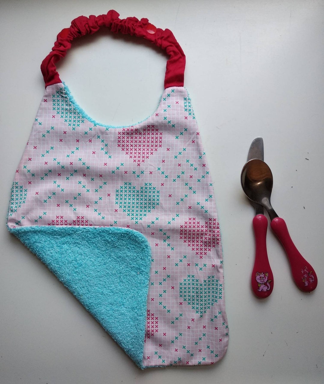 Pixel Love Elastic XXL Bib for Baby and Child - Etsy