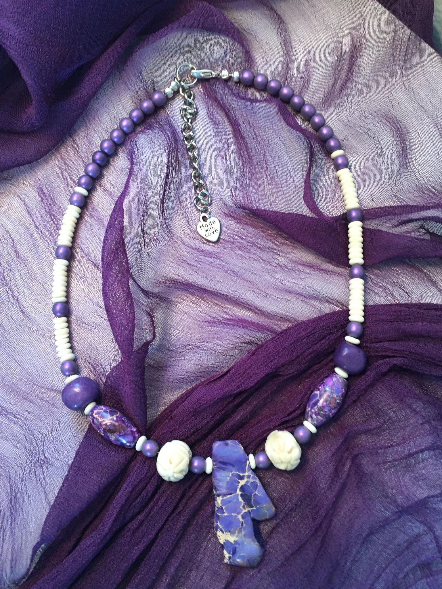 Purple and Bone - Etsy