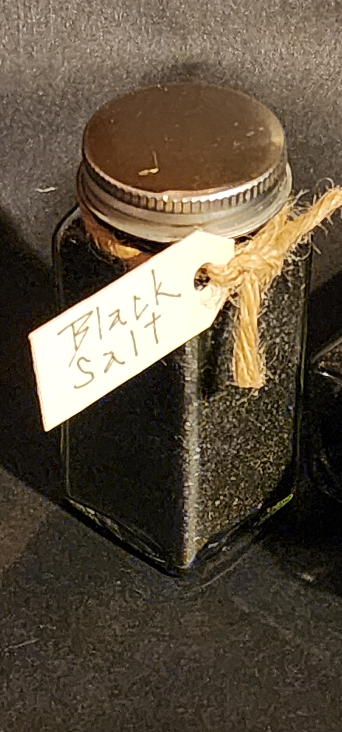 Black Salt Witch's Salt Protection Salt Glass Jar of - Etsy