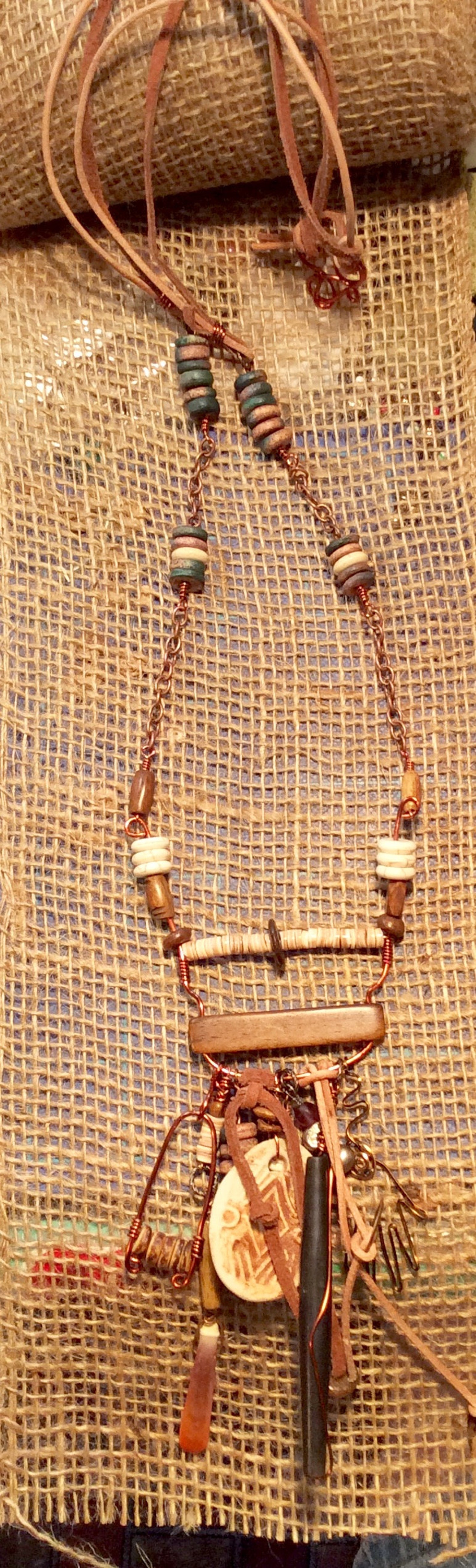Earth Amulets Necklace Bone Horn Shell Talismans Statement - Etsy