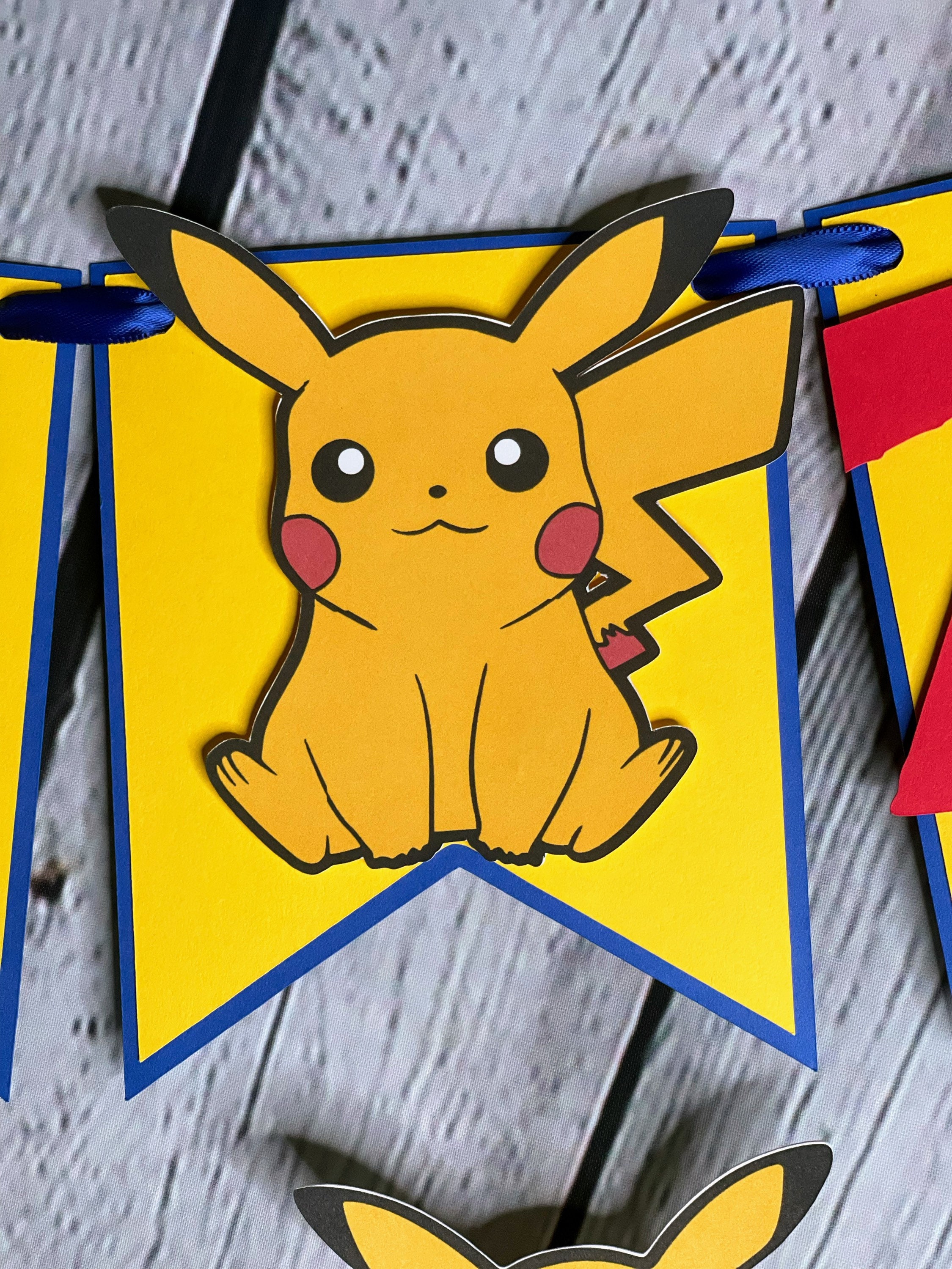 Pikachu Birthday Banner - Etsy
