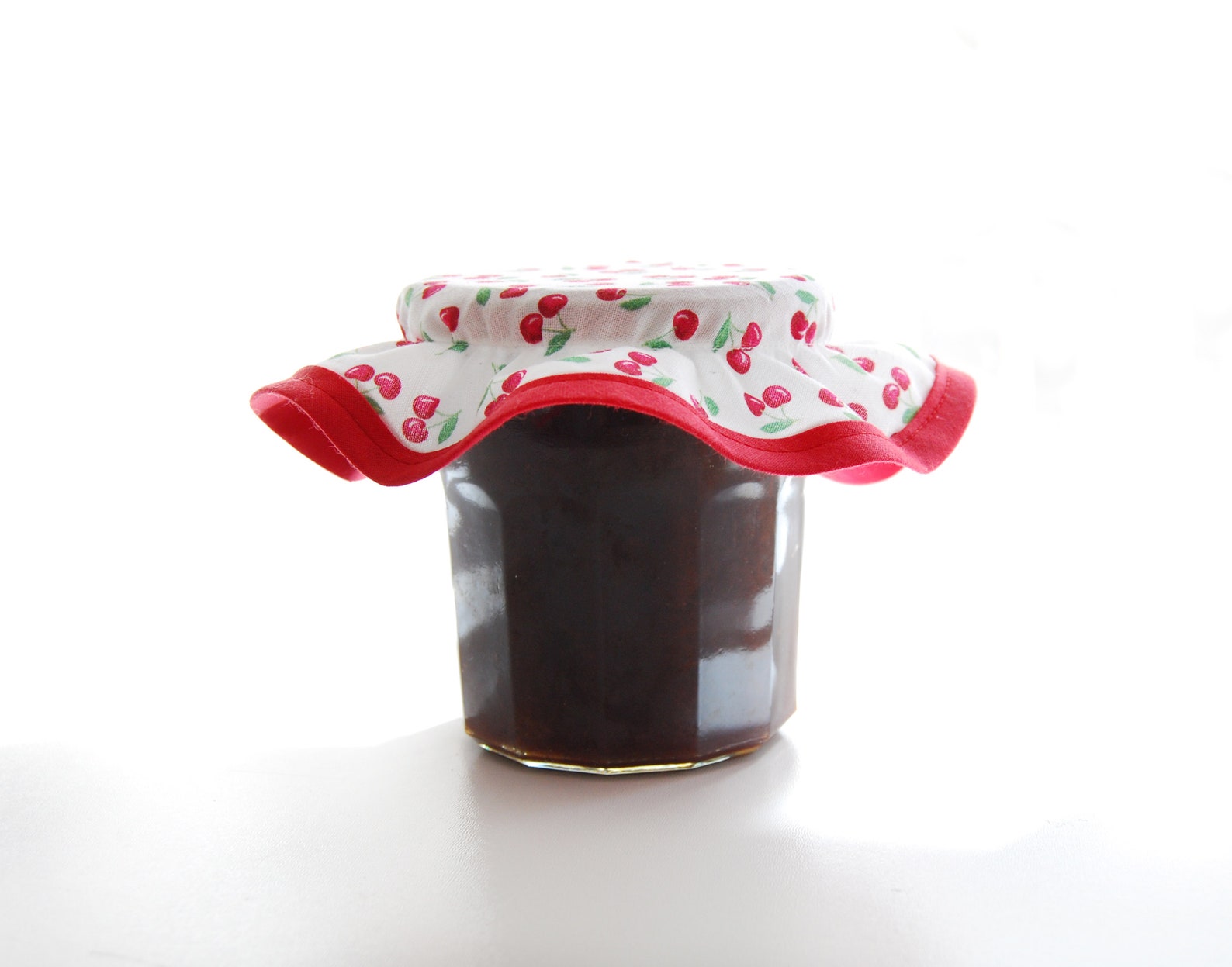 Dessus cache couvercle en tissu pour pot de confiture Chapeau charlotte ...