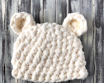 Chenille Baby Hat - Etsy