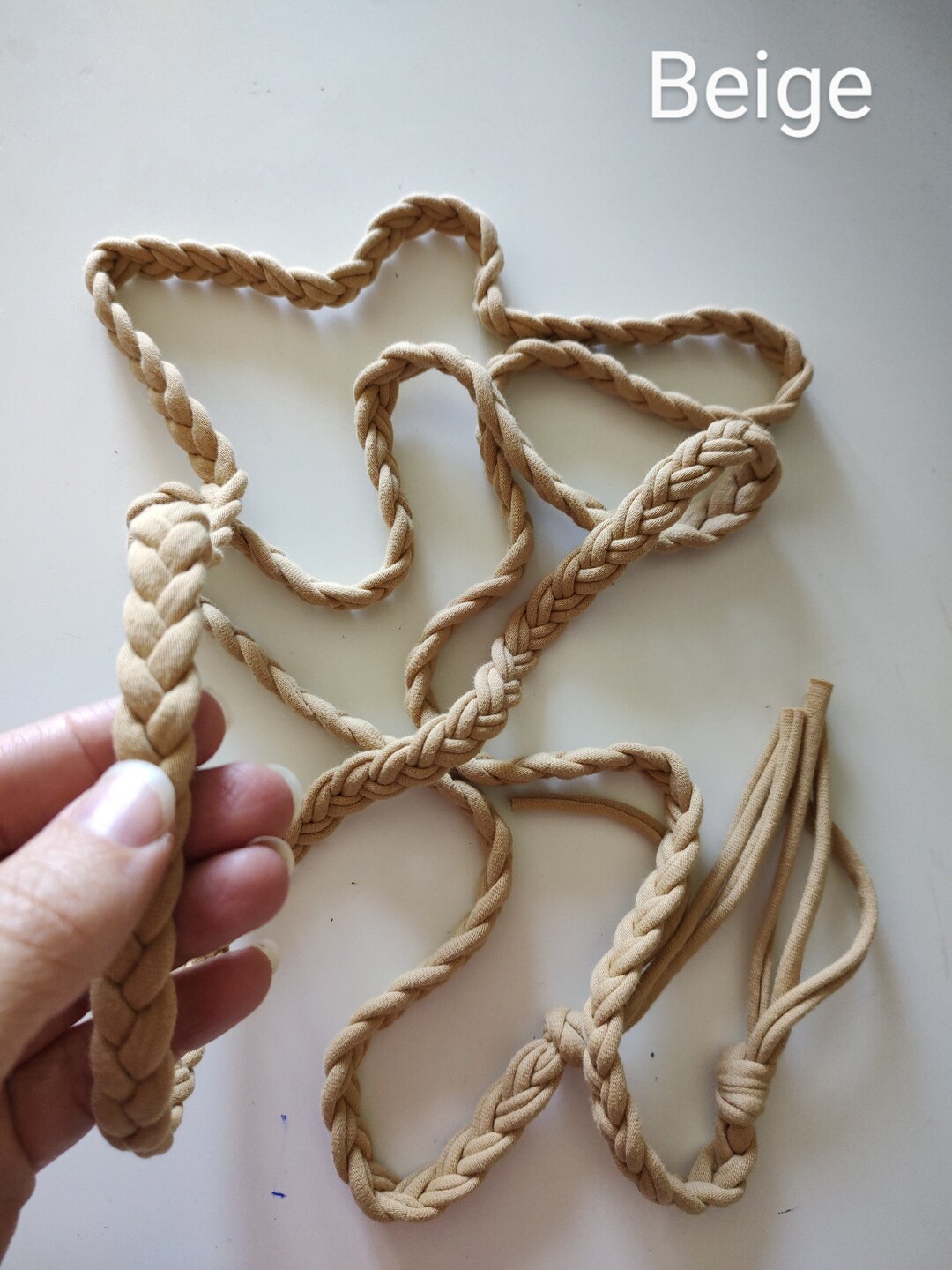 Cotton Woven Belt, Braided Cotton Belt, Custom Made Woven Rope, Boho ...