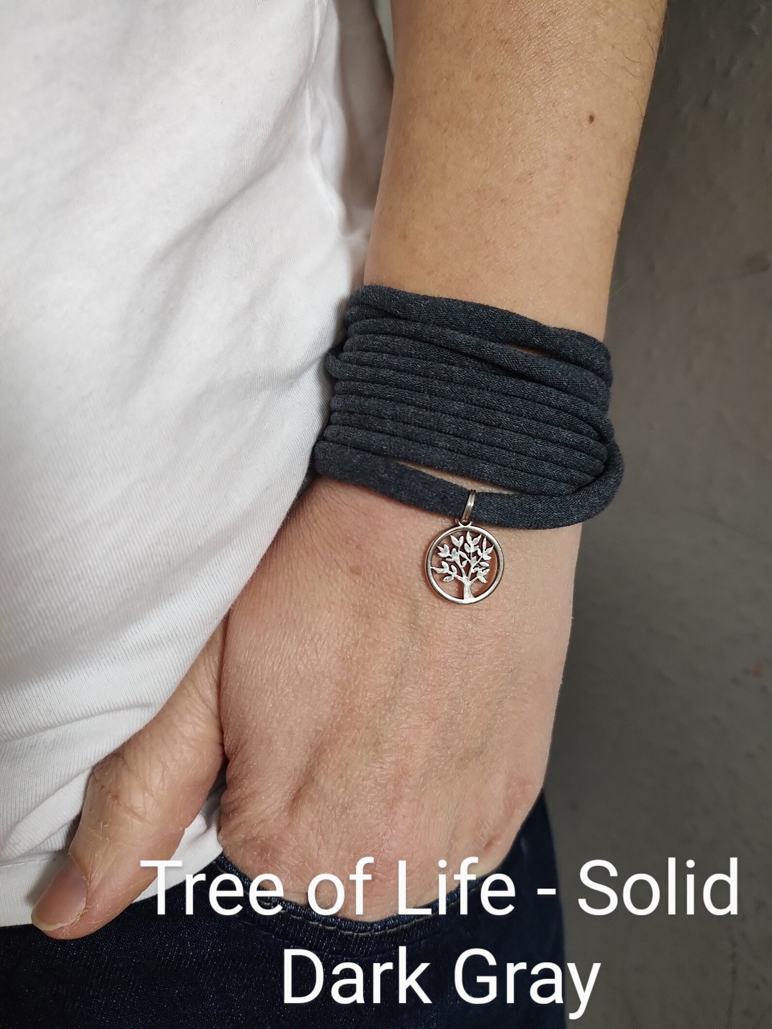 Tree of Life Wrist Cuff Bracelet, White Wrist Wrap Cuff Bracelet Cotton ...
