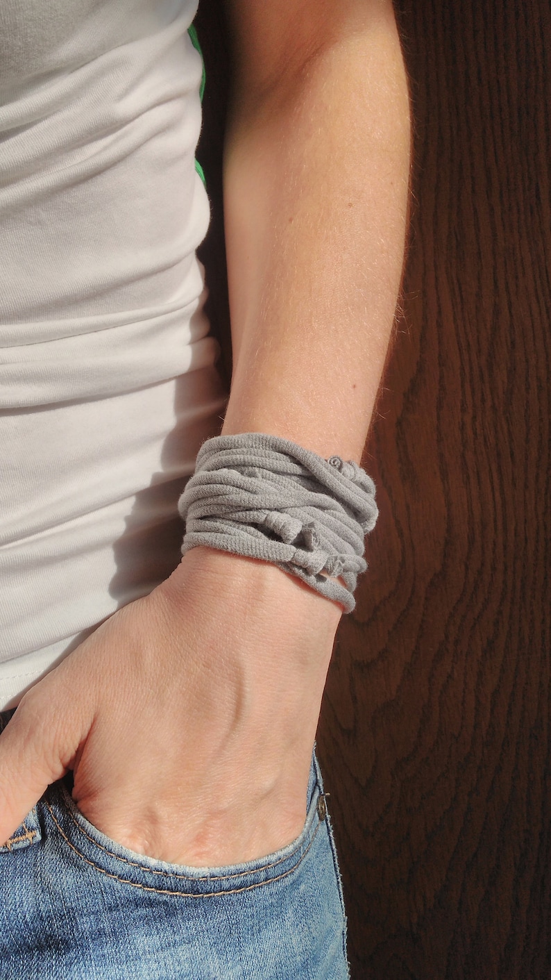 Grey Wrist Cuff Bracelet Wrap Bracelet Grey Cuff Black - Etsy Canada