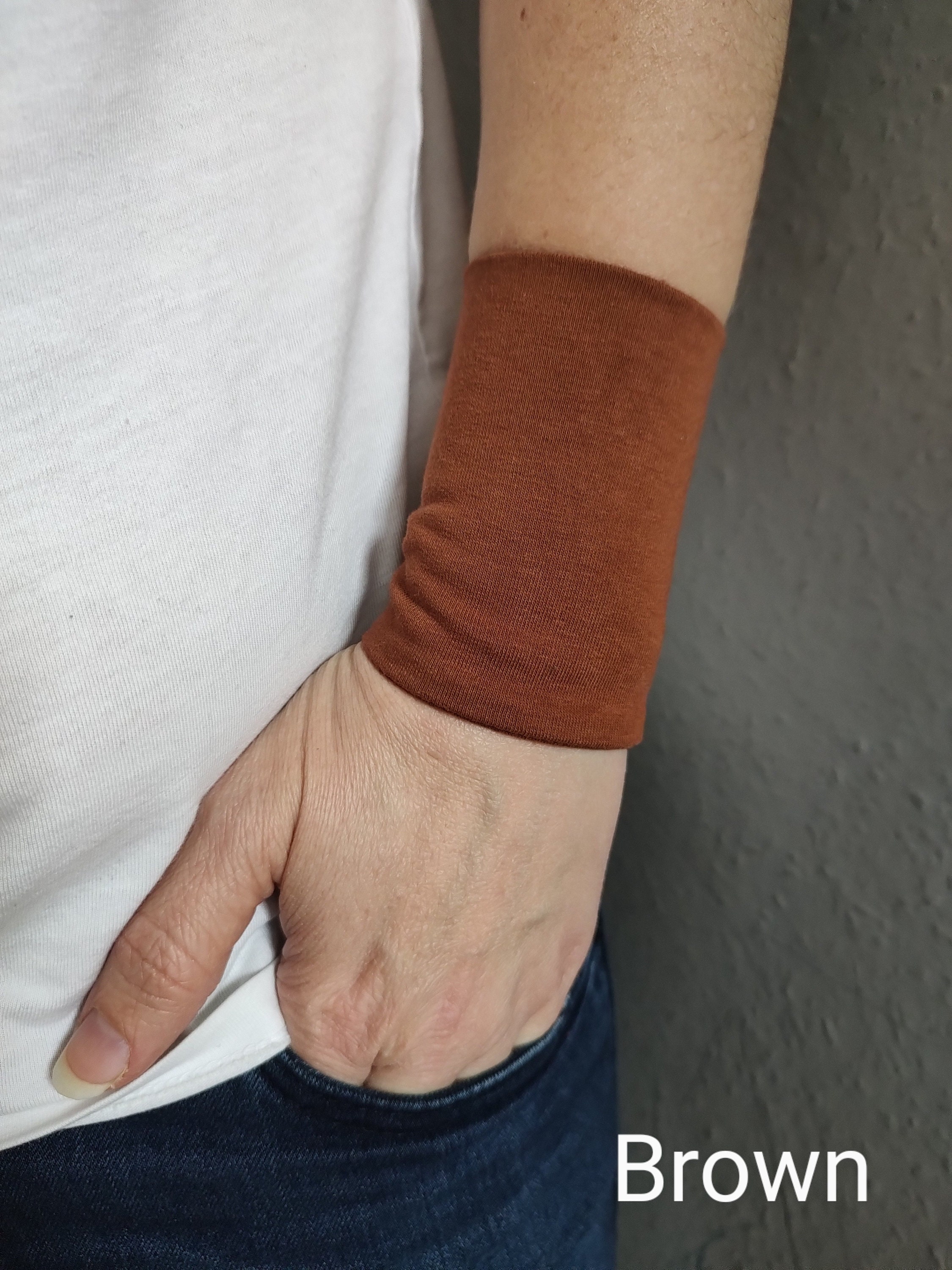 Yellow Wrist Cuff, Wide Wrist Cover, Chunky Cuff Bracelet, Fashion ...