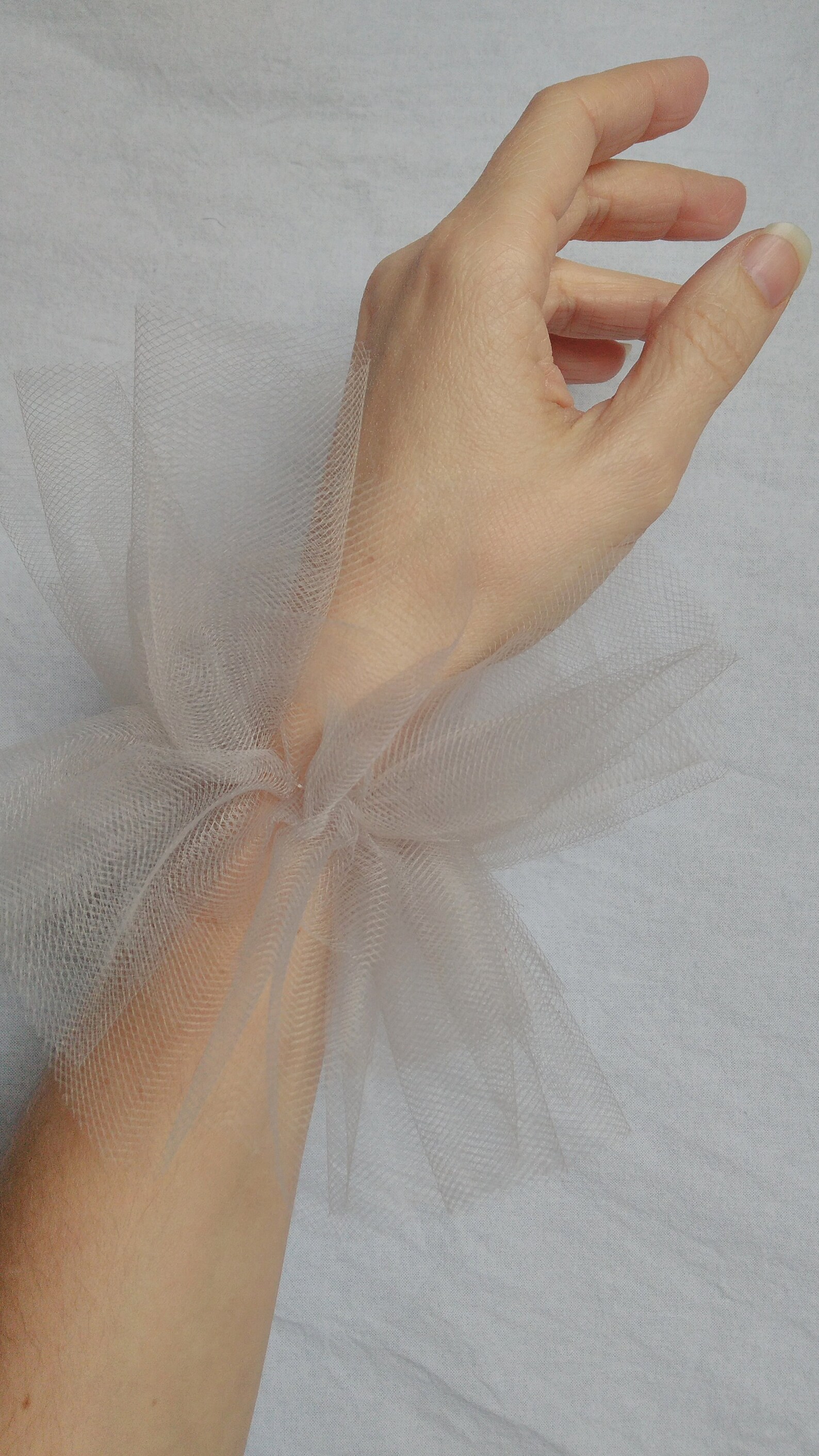 Elastic Tulle Cuffs, Beige Cuff Bracelet, No Slip Armband, Ballet ...