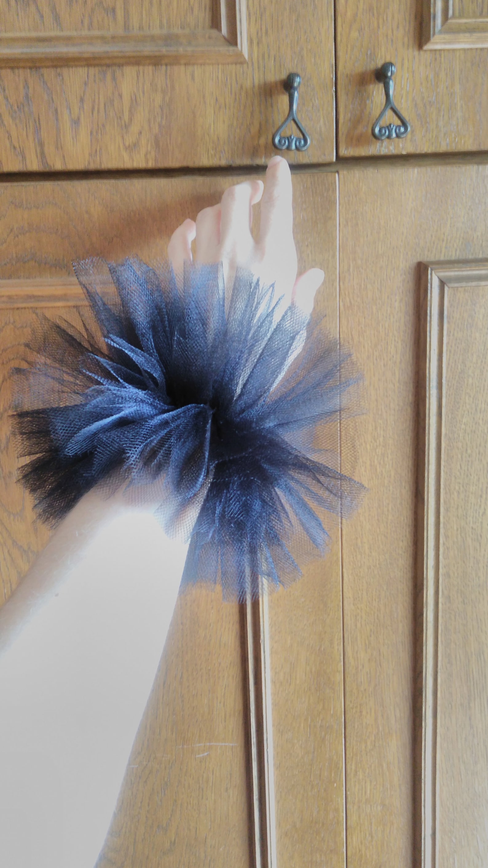 Black Cuff Bracelet, Elizabethan Costume, Wrist Ruff Victorian, Tulle ...