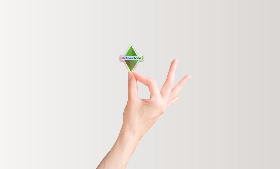 Sims Plumbob Holographic Sticker | Motherlode Cheat | Sims 2, Sims 3 ...