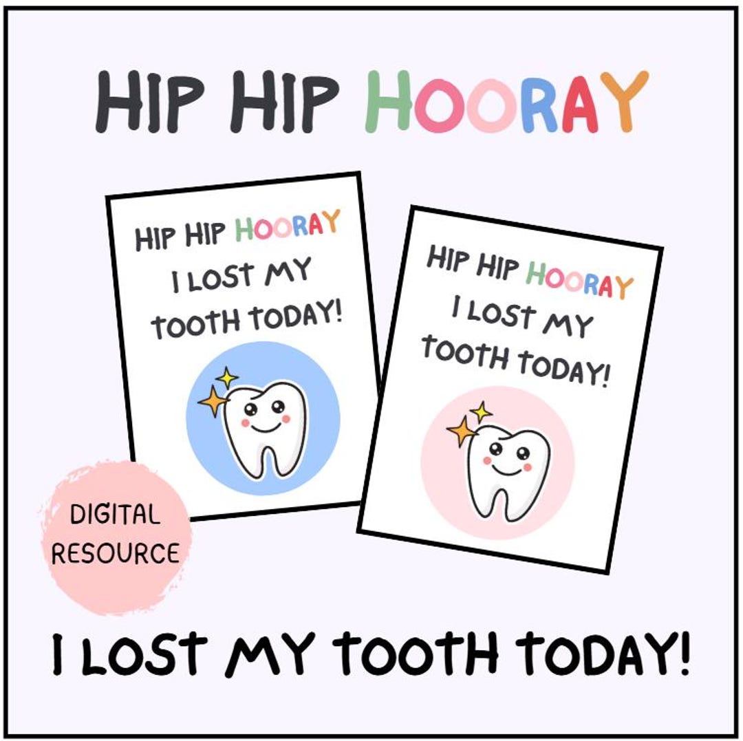 Hip Hip Hooray I Lost a Tooth Today - Slip - Etsy