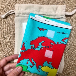 Large Fabric World Map, + Continent & Ocean Labels to Scratch and ...