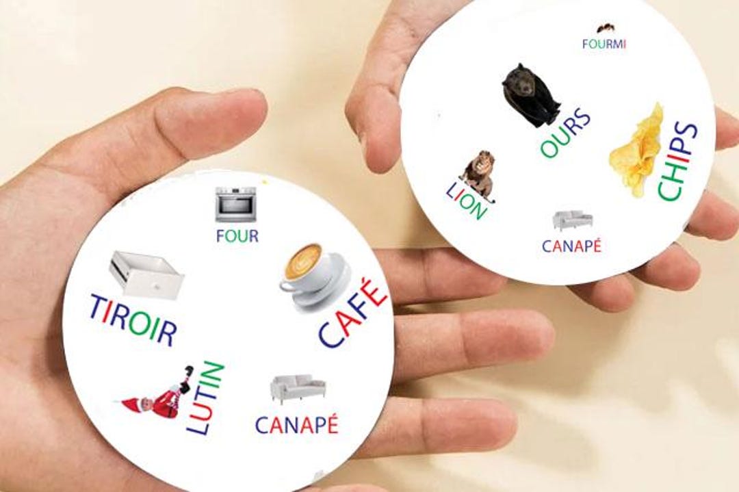 Dobble Lecture - Montessori Card Game, Digraphs & Words, Capital ...