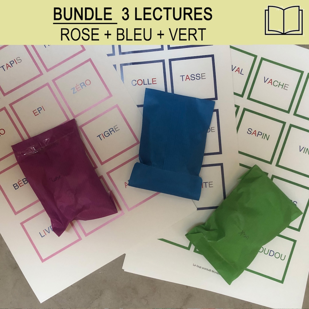 BUNDLE LECTURE #1 #2 et #3 COMPLET, les 3 lectures réunies, Rose Bleue ...