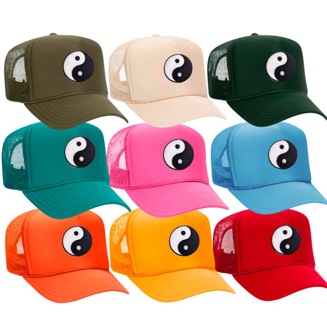 YIN & YANG Customizable Patch Trucker Hat - Etsy