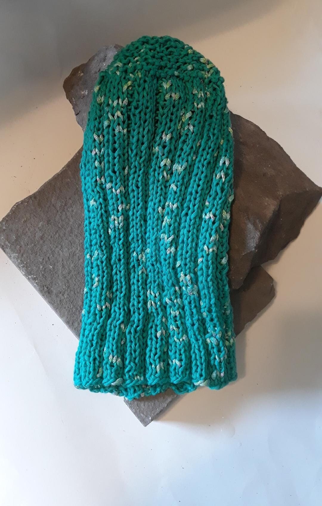 Beautiful Blue Ribbed Teal Hat - Etsy