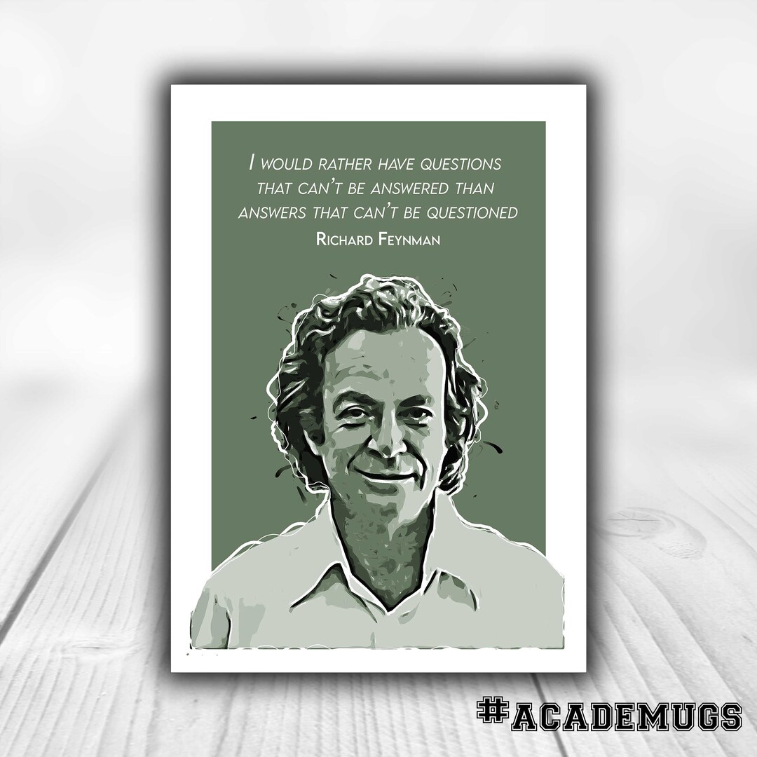 Richard Feynman Quotation Poster - Etsy Canada