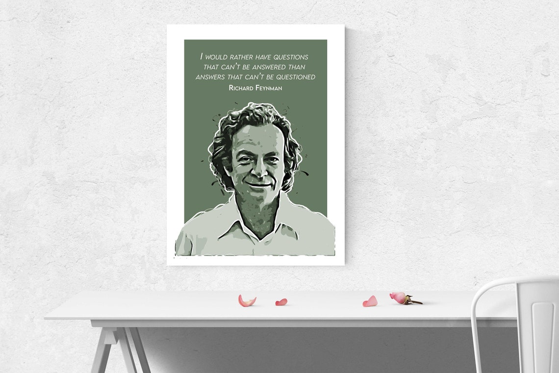 Richard Feynman Quotation Poster - Etsy Canada