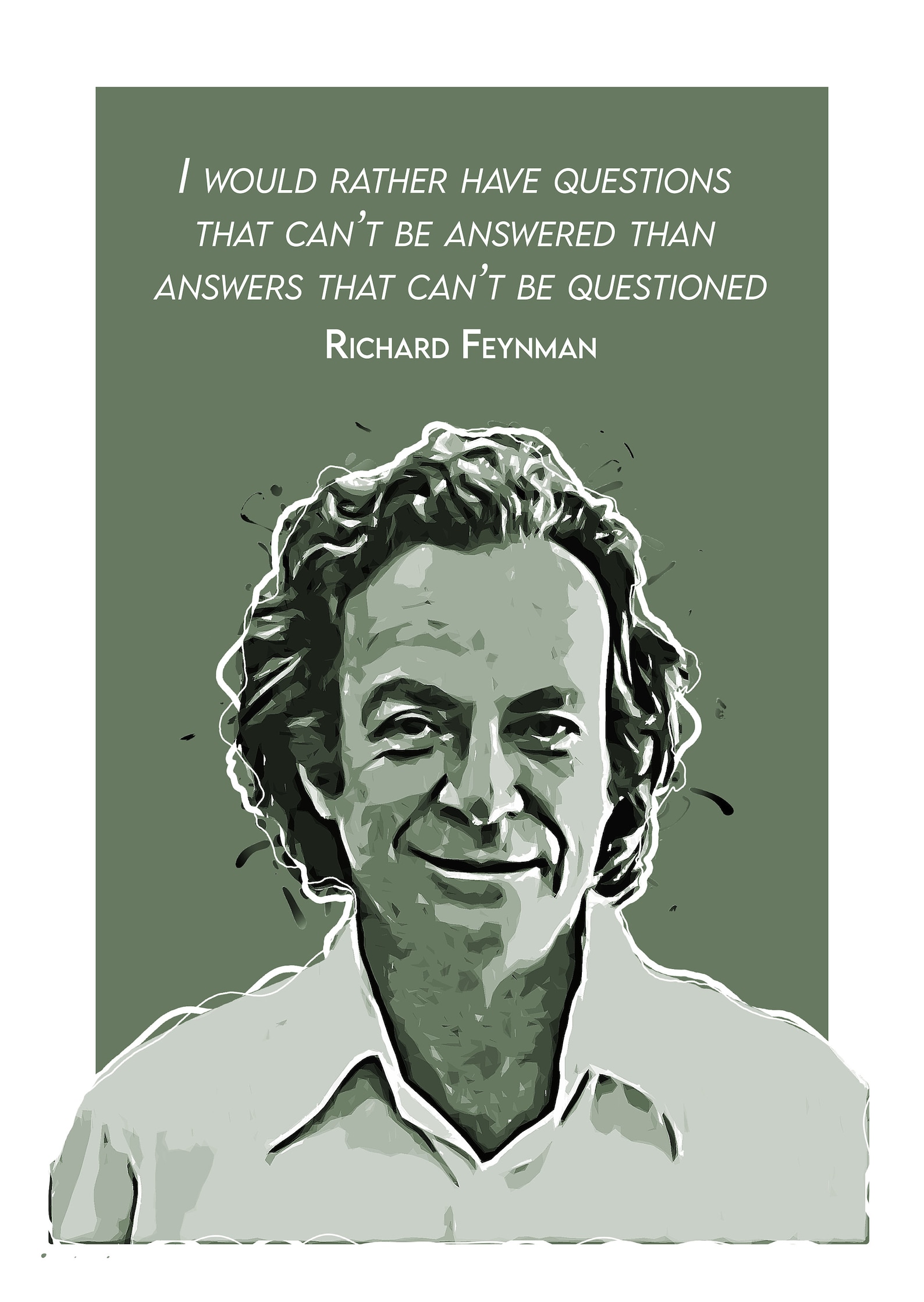 Richard Feynman Quotation Poster - Etsy Canada