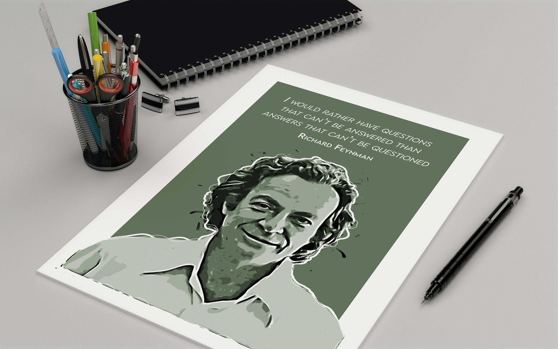 Richard Feynman Quotation Poster - Etsy Canada