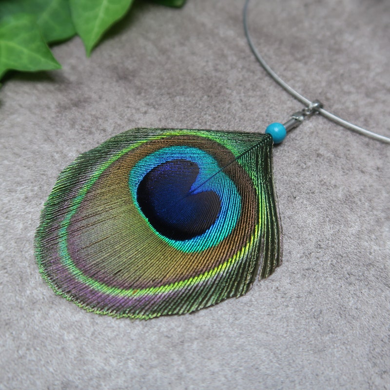 Peacock Necklace - Etsy