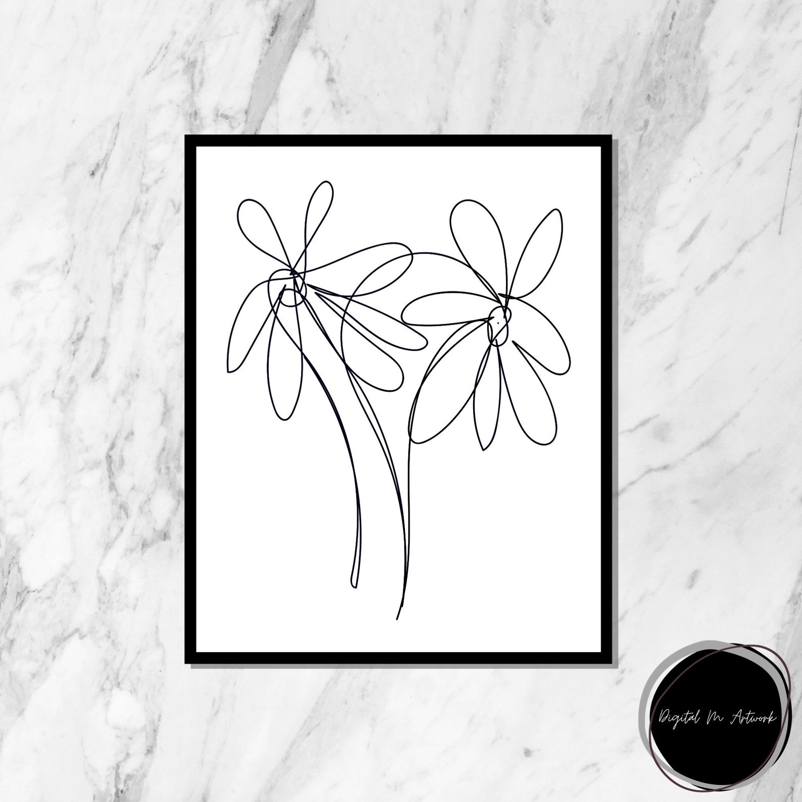 One Line Drawing, One Line Drawing Print, Line Art Print, Modern ...